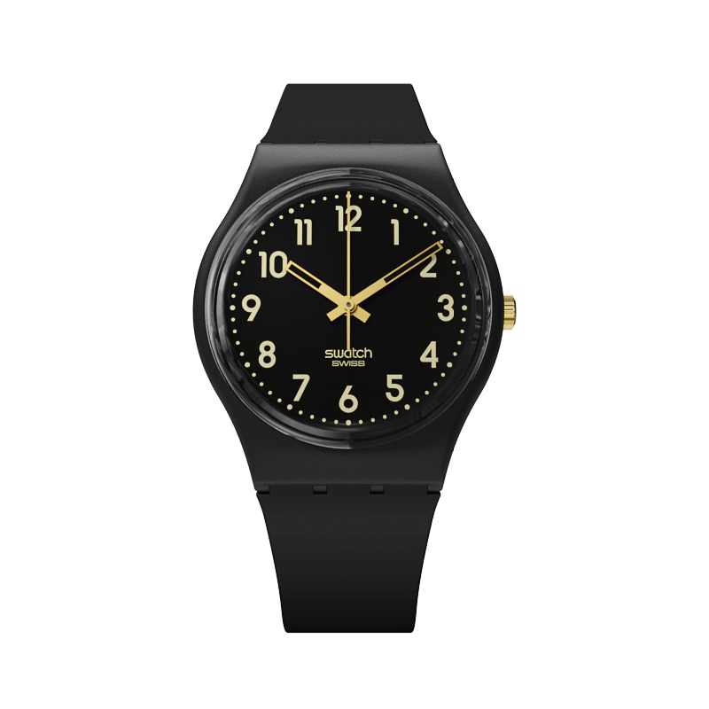 SWATCH Golden Tac Black Rubber Strap GB274 | atelier-yuwa.ciao.jp